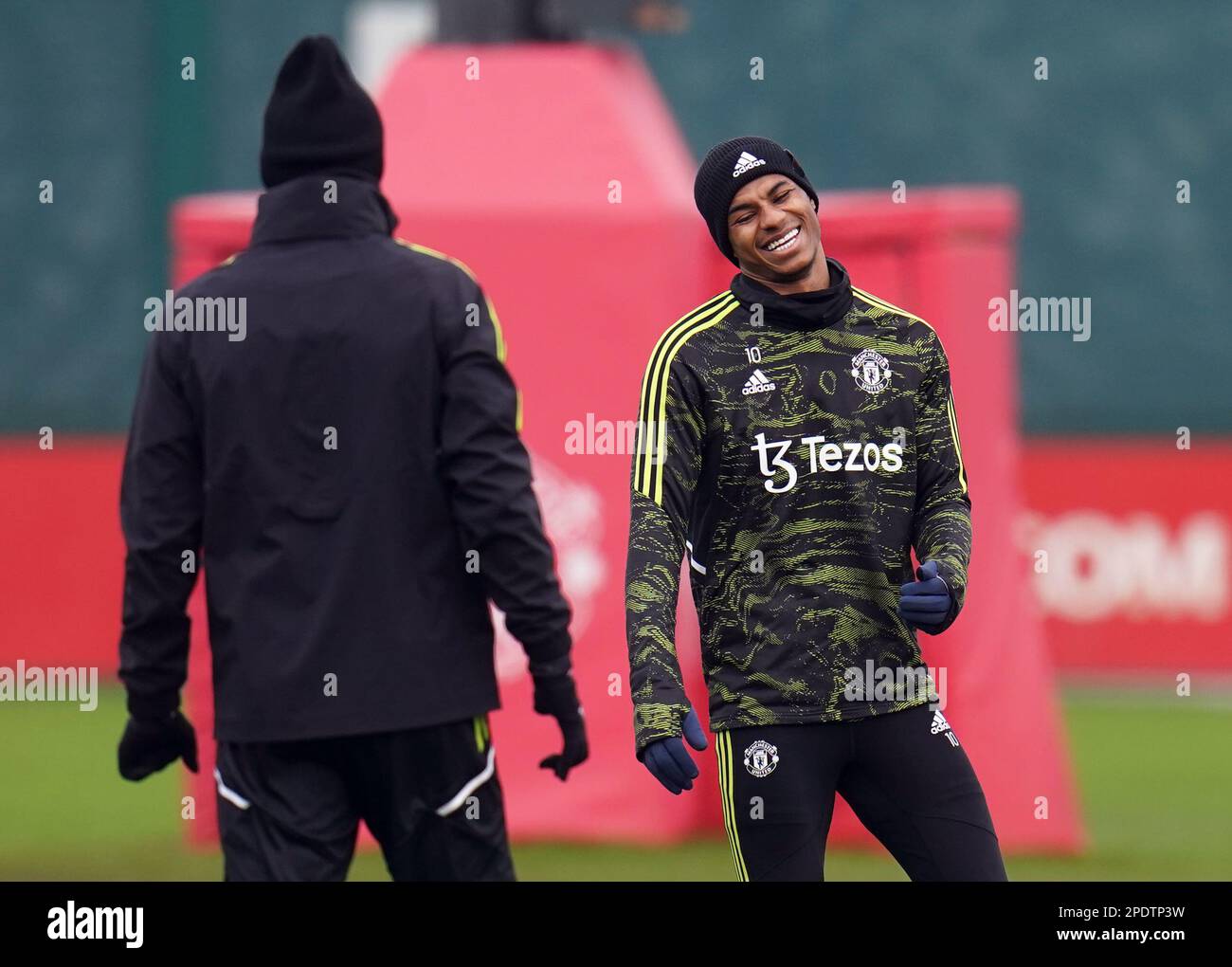 Manchester United's Marcus Rashford during a training session at ...