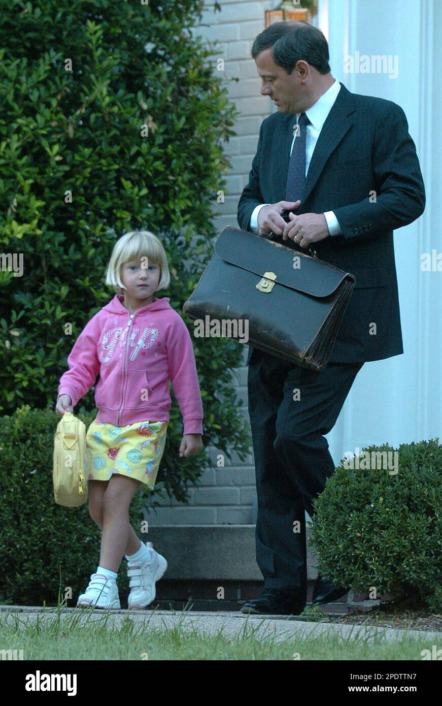 Supreme Court nominee John Roberts takes daughter Josie, 5, to her ...
