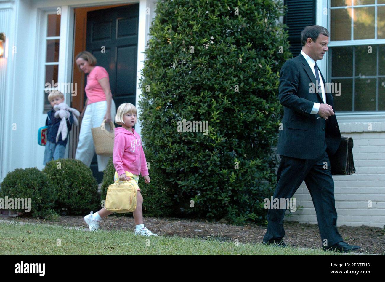 Supreme Court nominee John Roberts and his wife Jane take their ...