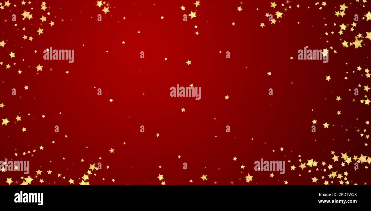 Magic stars vector overlay. Gold stars scattered around randomly ...