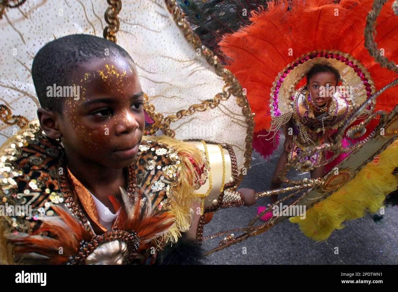 Christopher Springer, 7, left, wears the costume "Revac the Rebel ...