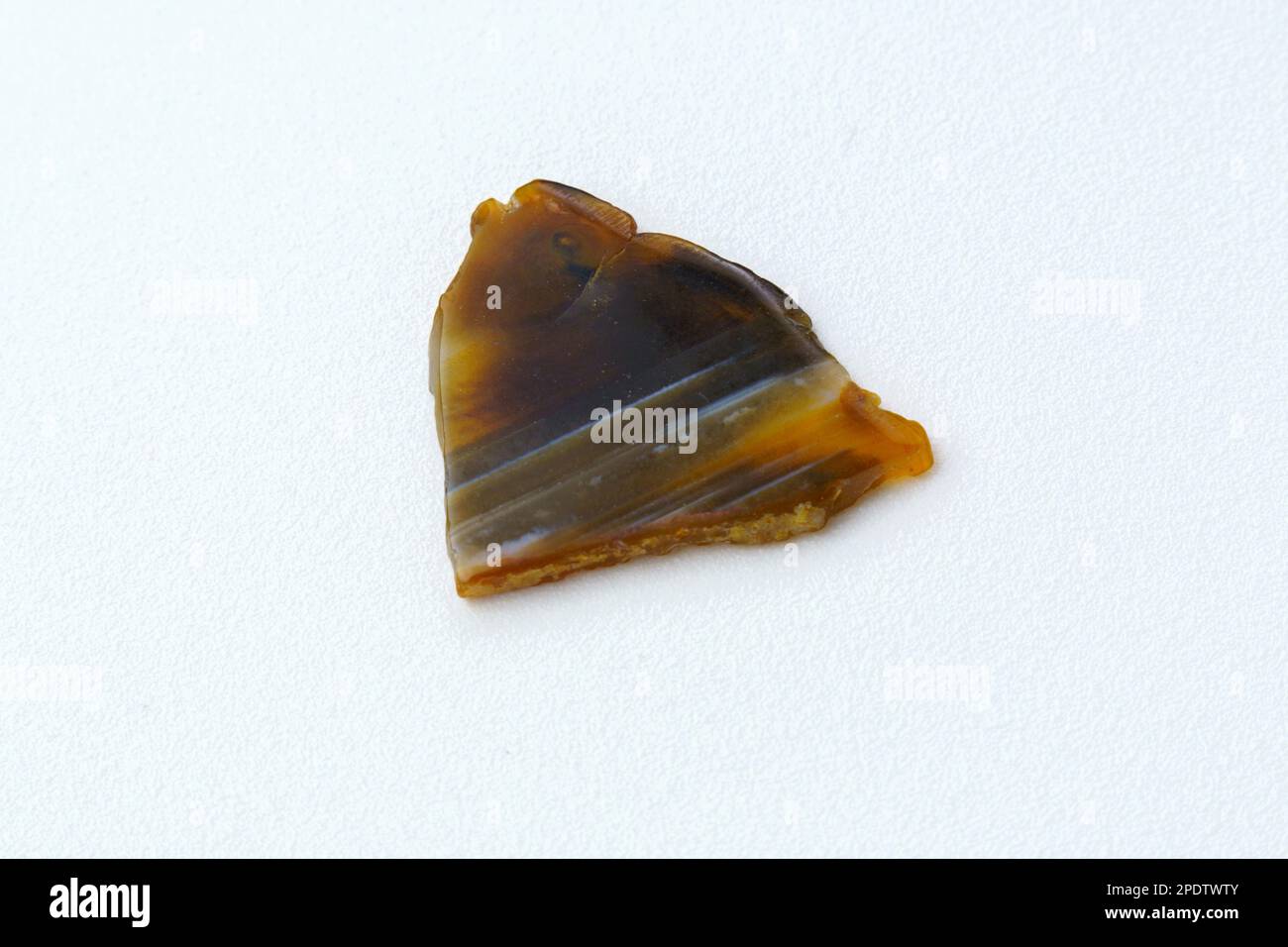 Agate Crystal cross section. Natural light translucent stone white ...