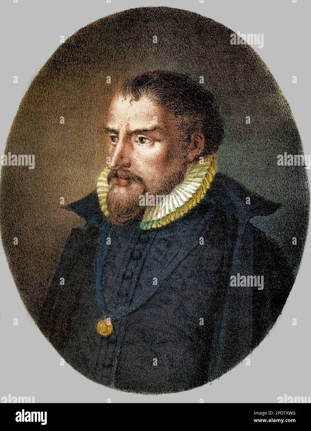 Portrait de Roland de Lassus (Orlandus ou Orlando di Lasso, vers 1531 ...