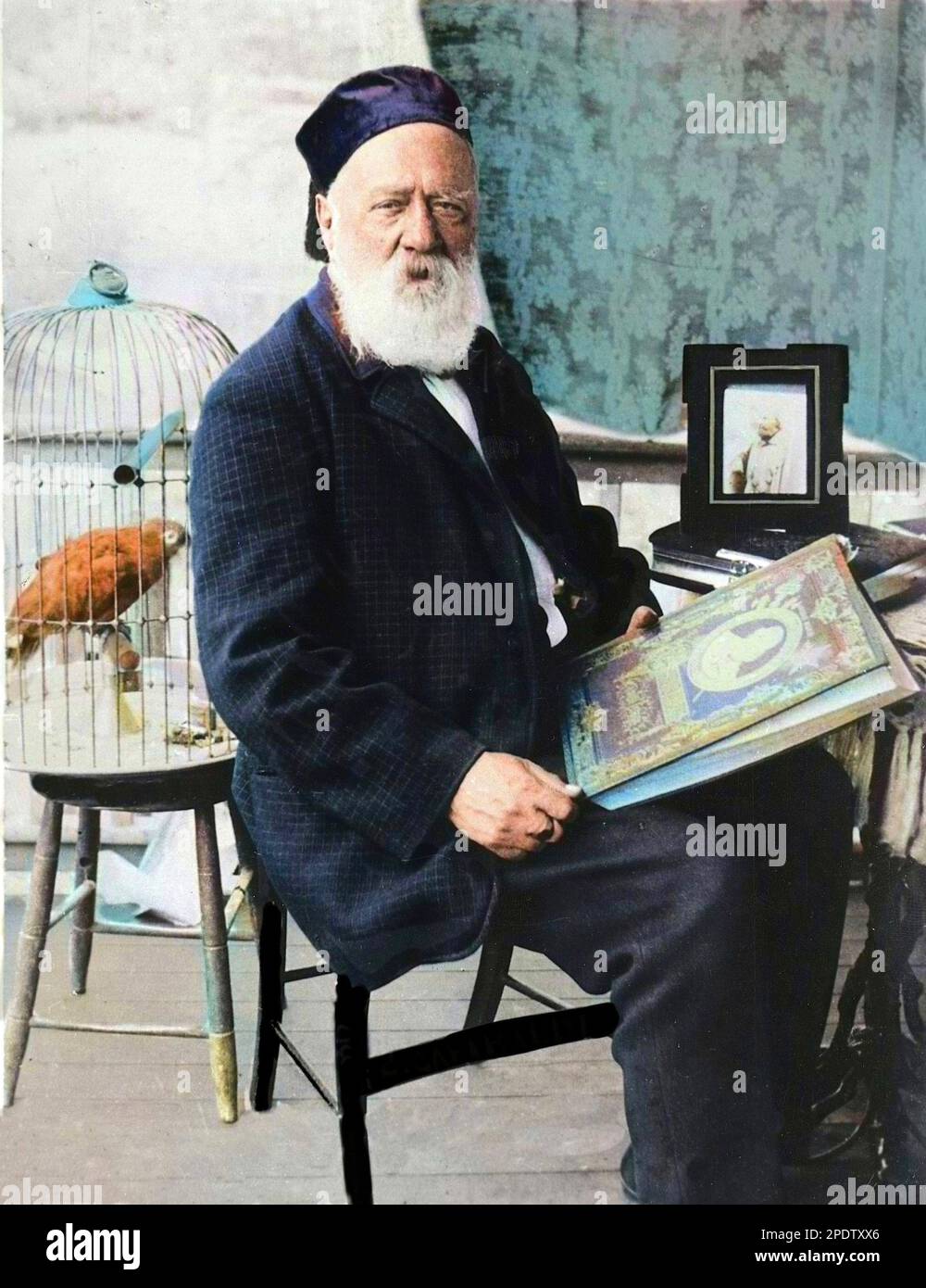 Portrait of Italian inventor Antonio Meucci. (1808-1889 Stock Photo - Alamy