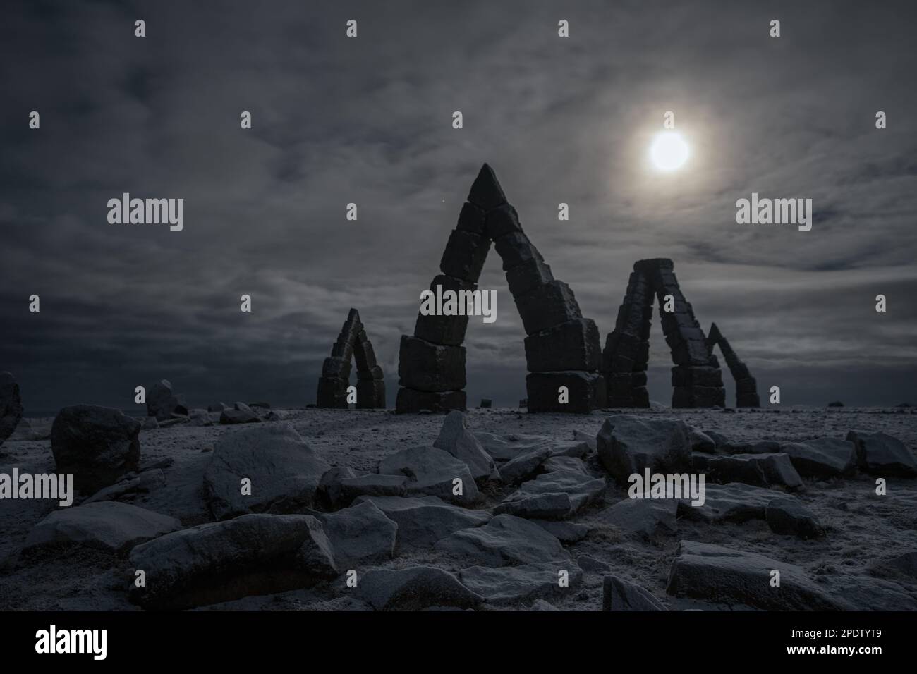 Arctic Henge Iceland Stock Photo - Alamy