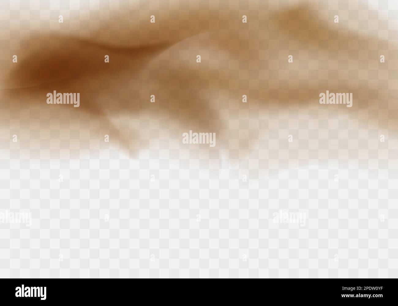 Desert sandstorm, brown dusty cloud or dry sand flying with gust of ...