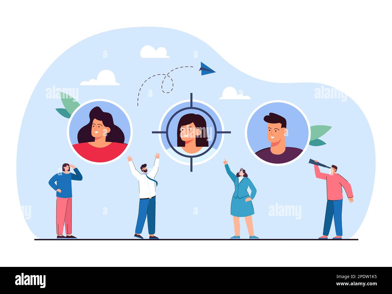 Recruit agency managers Stock Vector Images - Alamy