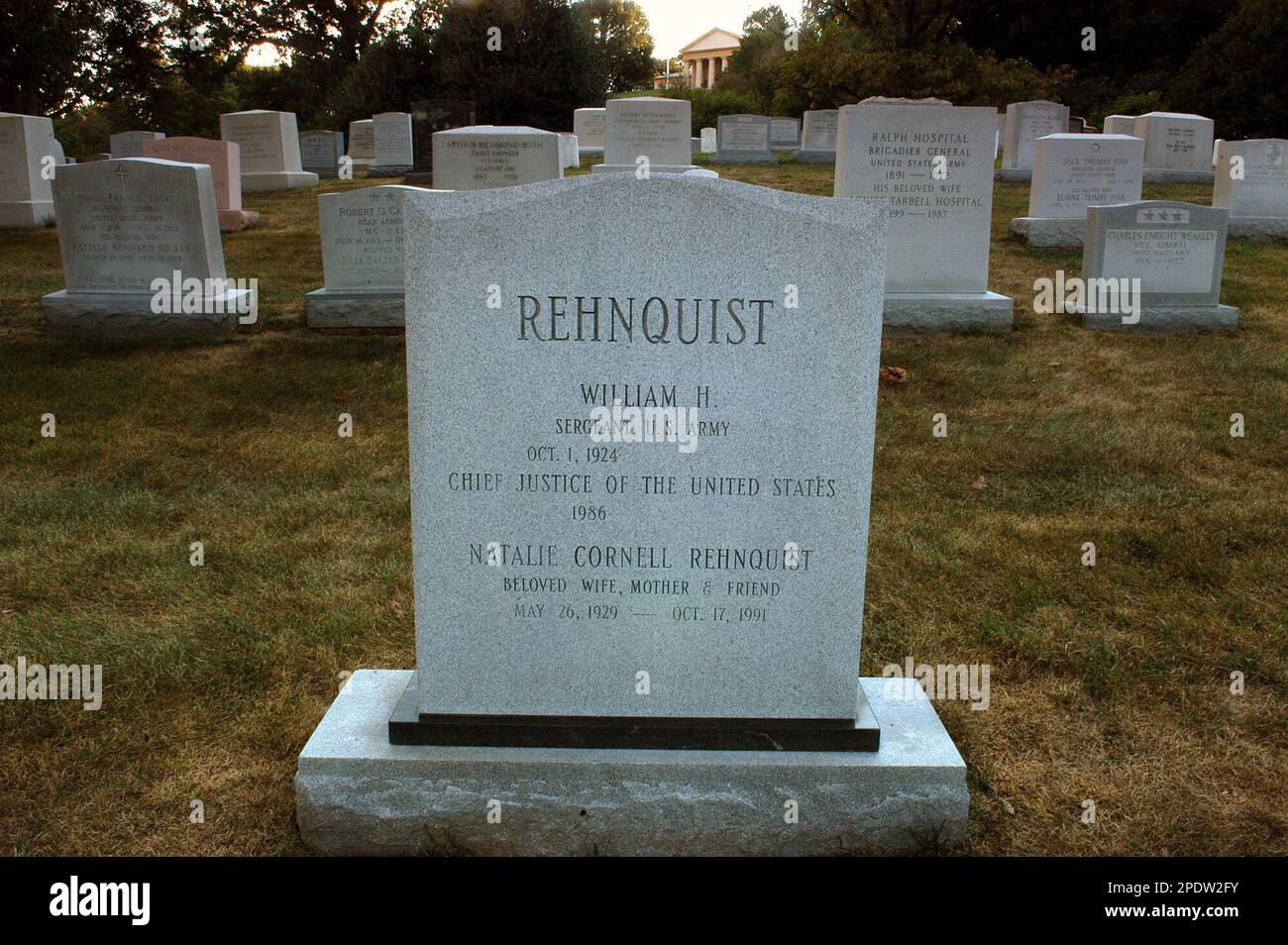 Chief Justice William Rehnquist's wife Natalie Cornell Rehnquist was ...