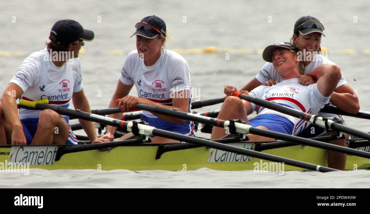 Rebecca Romero, Sarah Winckless, Frances Houghton and Katherine ...