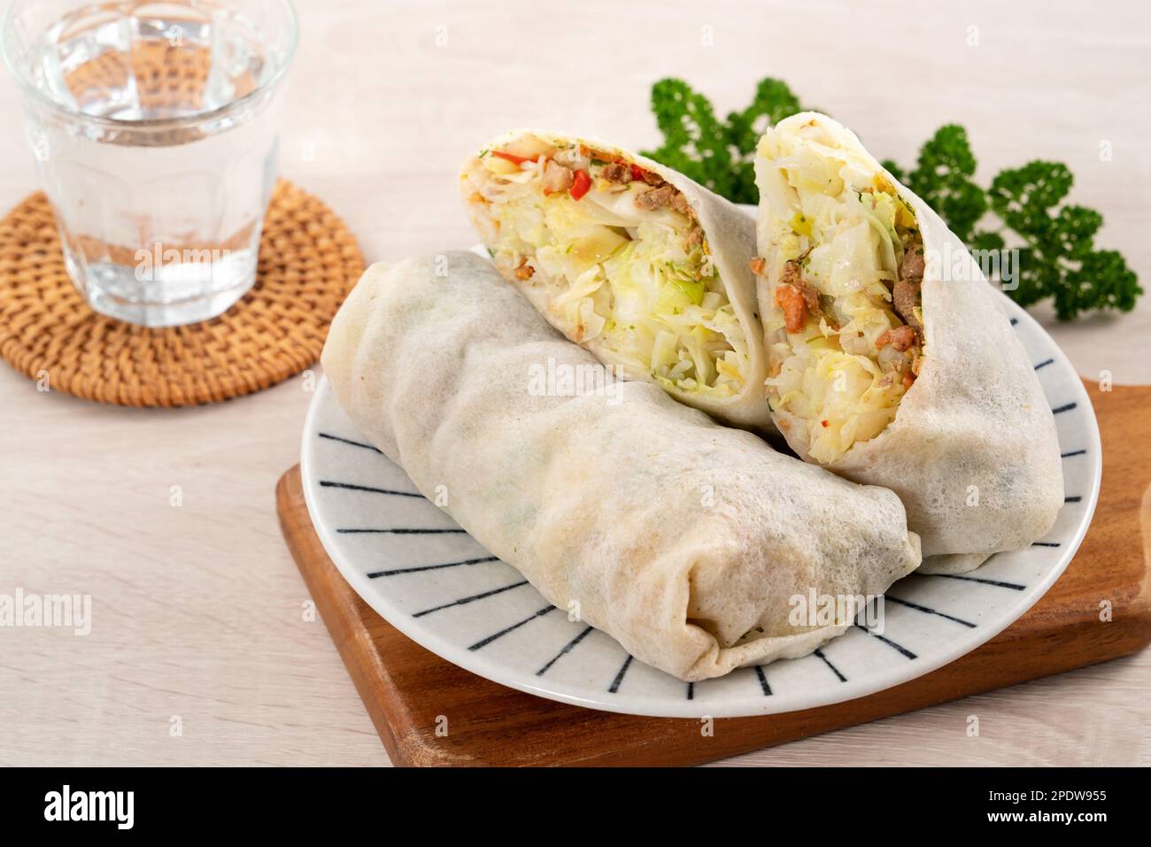 Delicious popiah, lumpia, Taiwanese spring roll for traditional Tomb ...