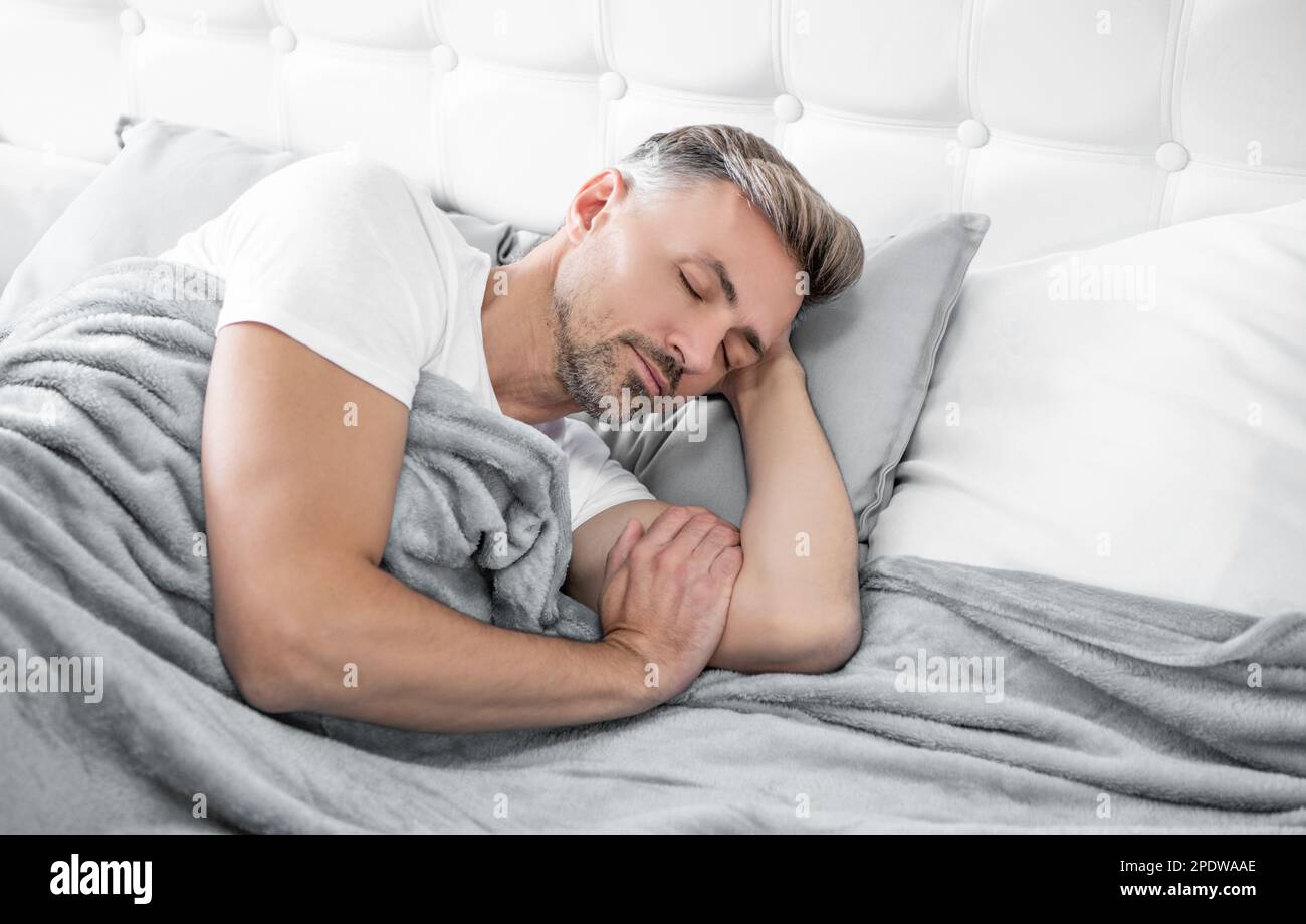 Grizzled man bed hi-res stock photography and images - Alamy