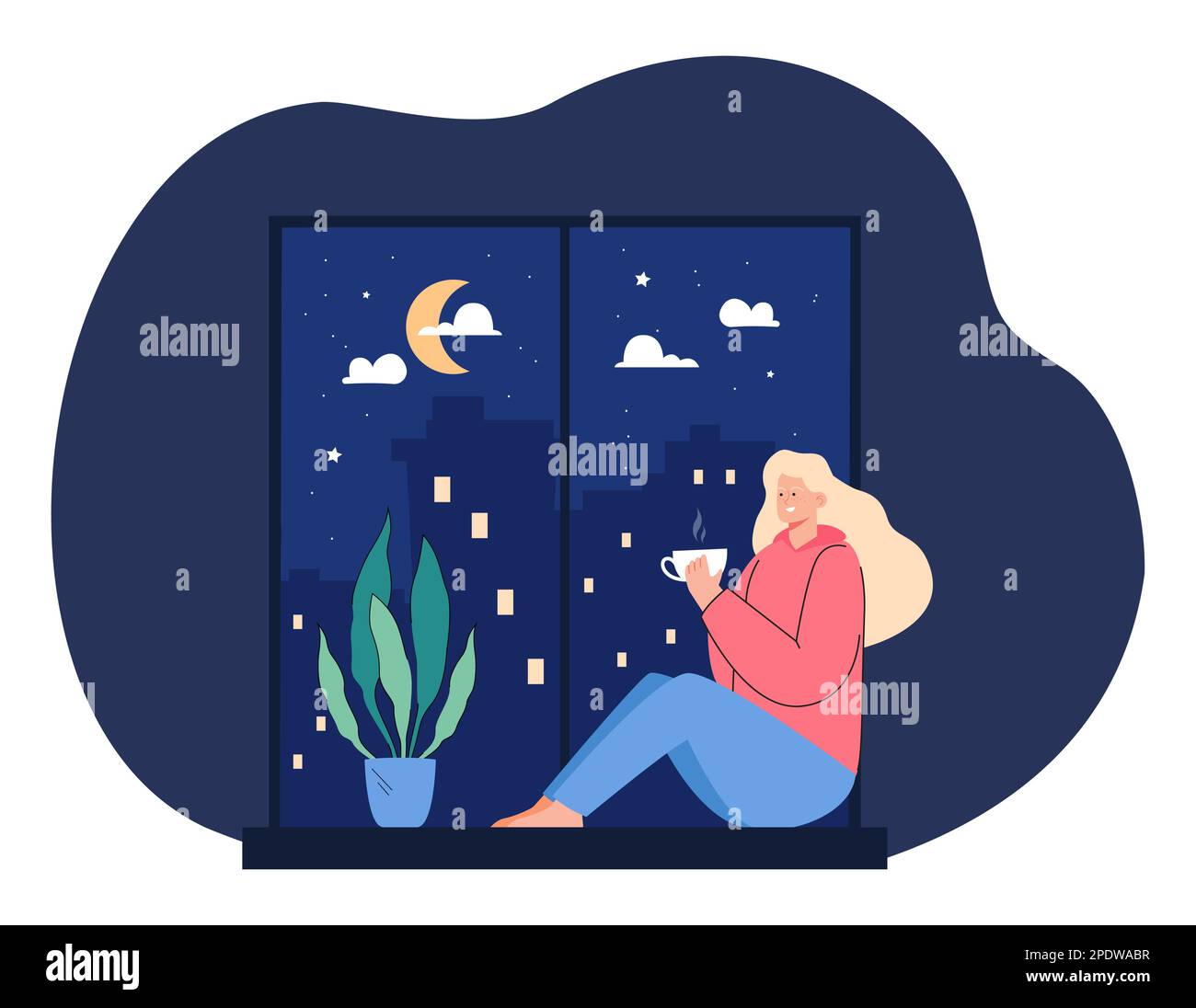 People sitting outside tea room Stock Vector Images - Alamy