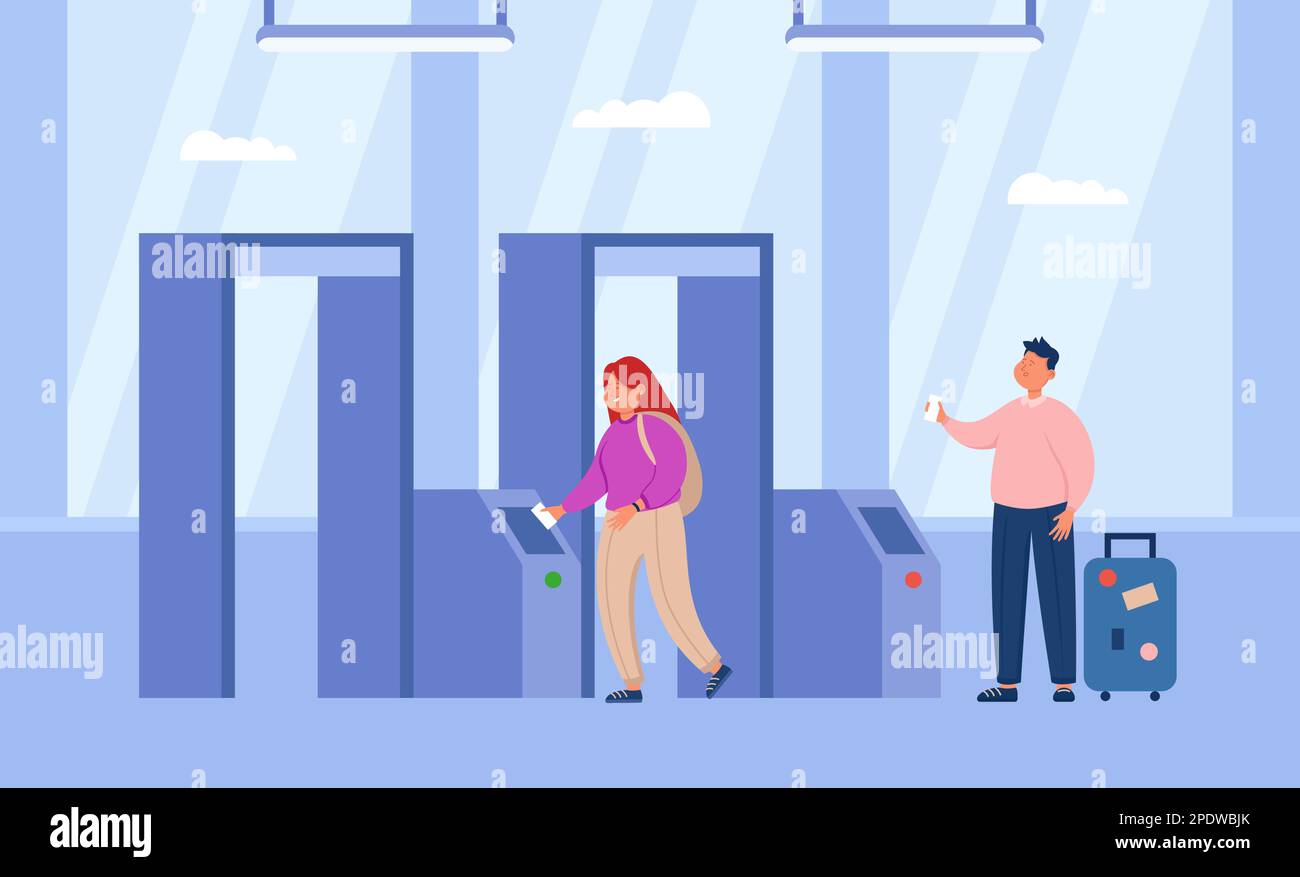 Paying passengers Stock Vector Images - Alamy