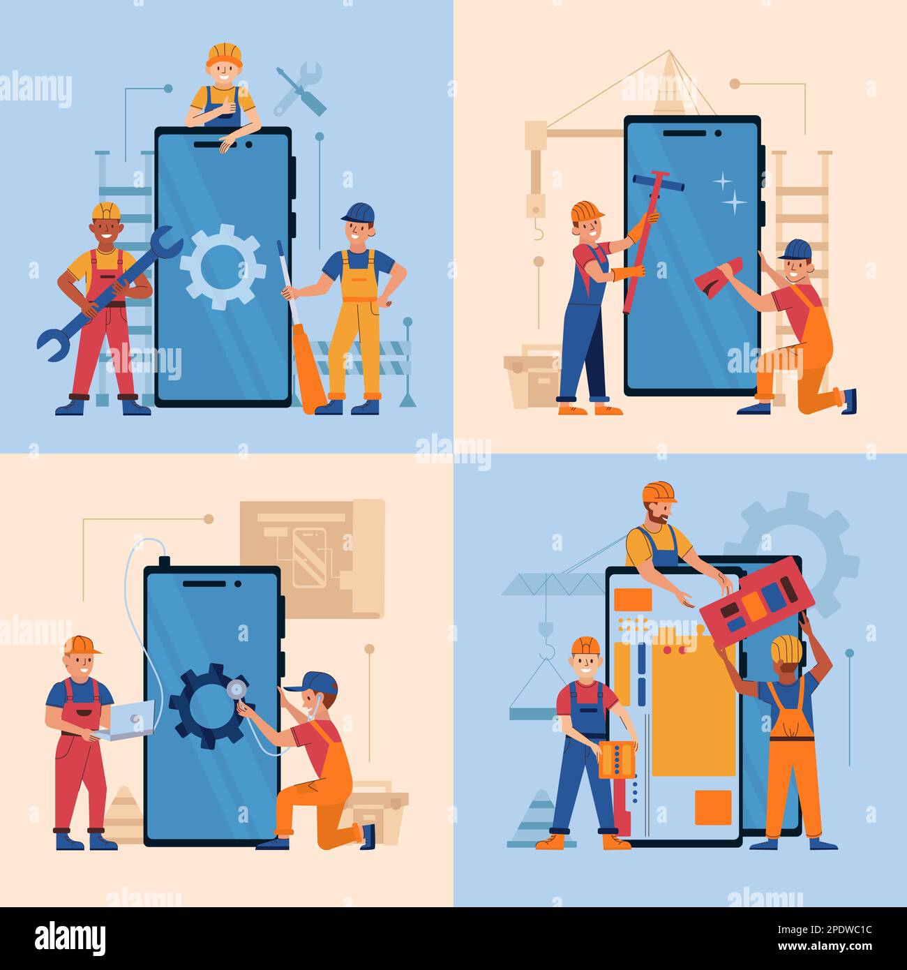 Phone service repair disassembling diagnostics hi-res stock photography ...