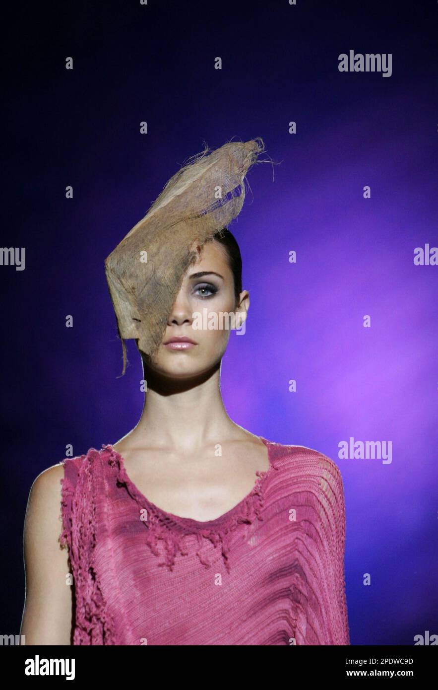 A model takes to the catwalk presenting an outfit by Mexican designers ...