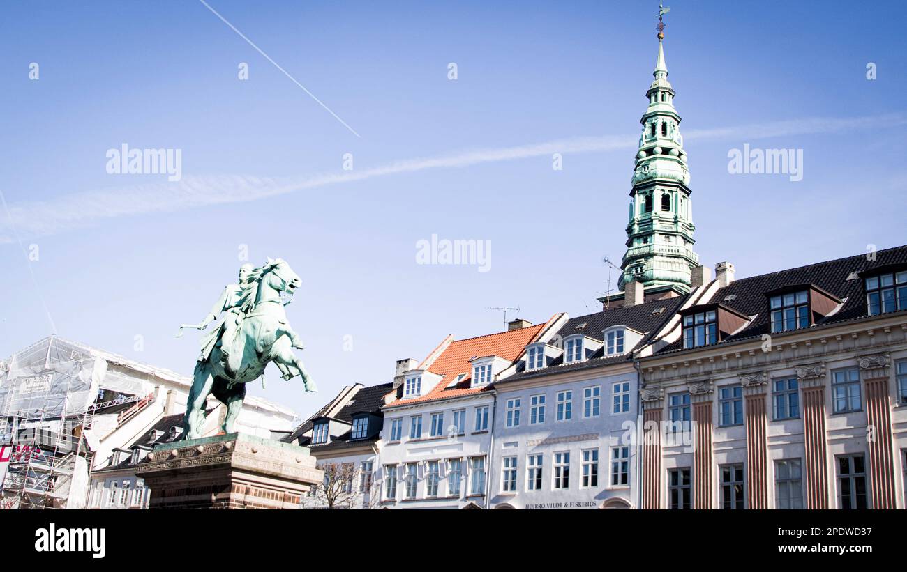 The beautiful statue of Absalon in Copenhagen, Denmark Stock Photo - Alamy