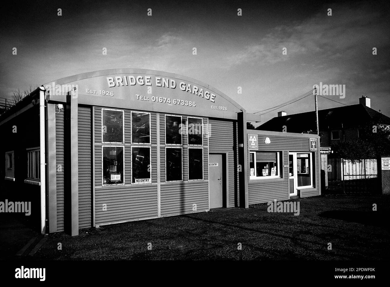 Bridge End Garage, Montrose, Scotland Stock Photo - Alamy