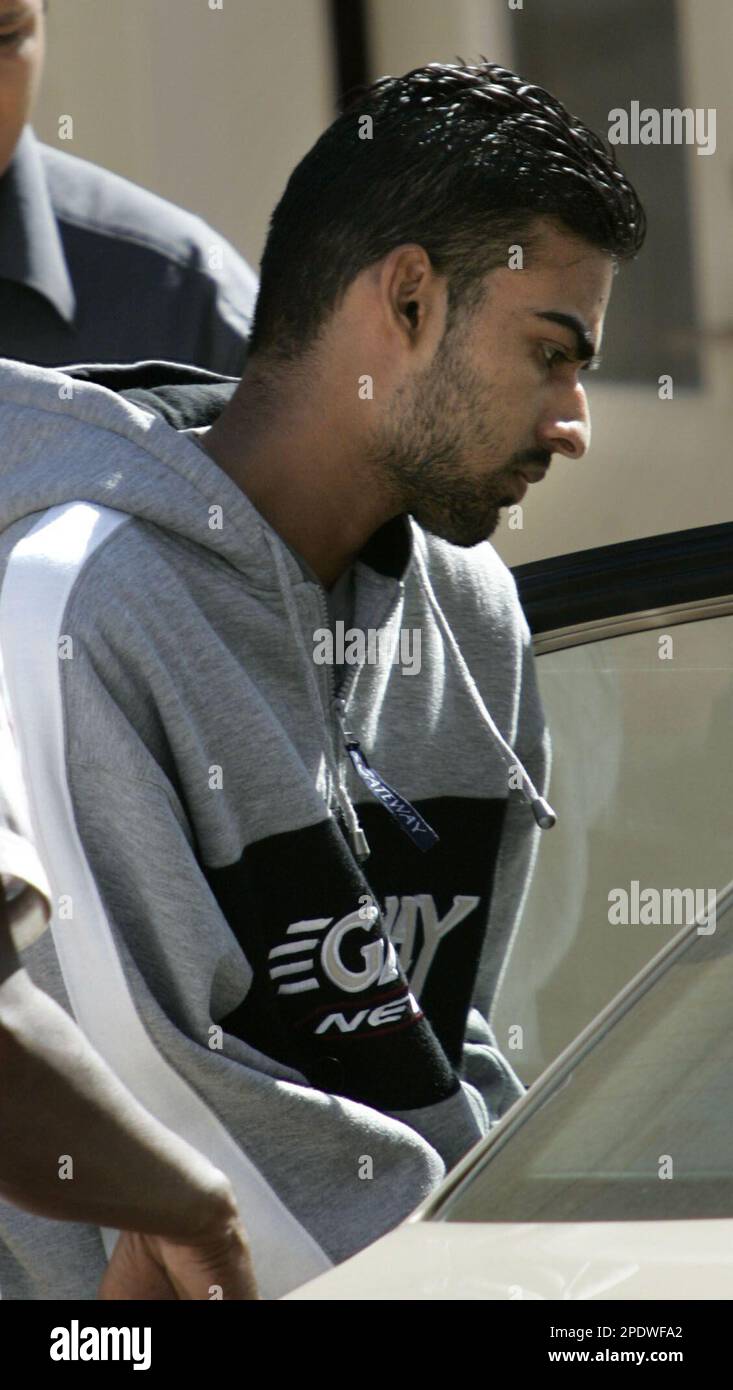 Satish Kalpoe leaves the Aruba courthouse in Oranjestad, Wednesday, Aug ...
