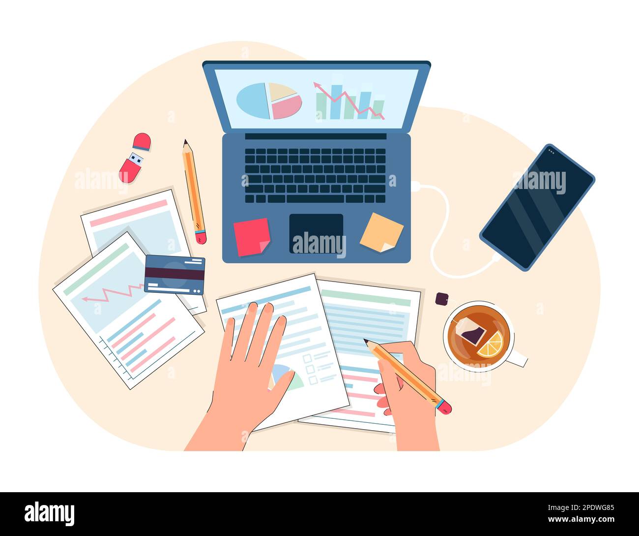 Accountant cartoon Cut Out Stock Images & Pictures - Alamy