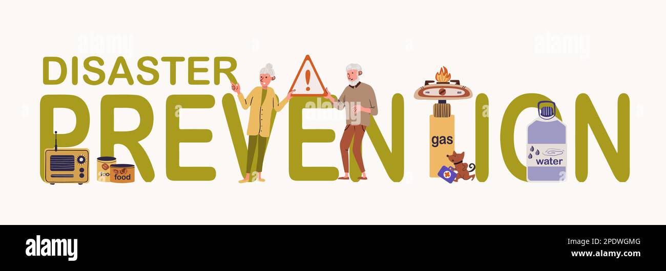 Disaster prevention flat composition of text and gas water tanks safety ...