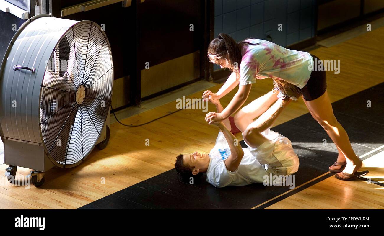 Trinity High School senior Watson Weatherly, 17, lifts his girlfriend ...