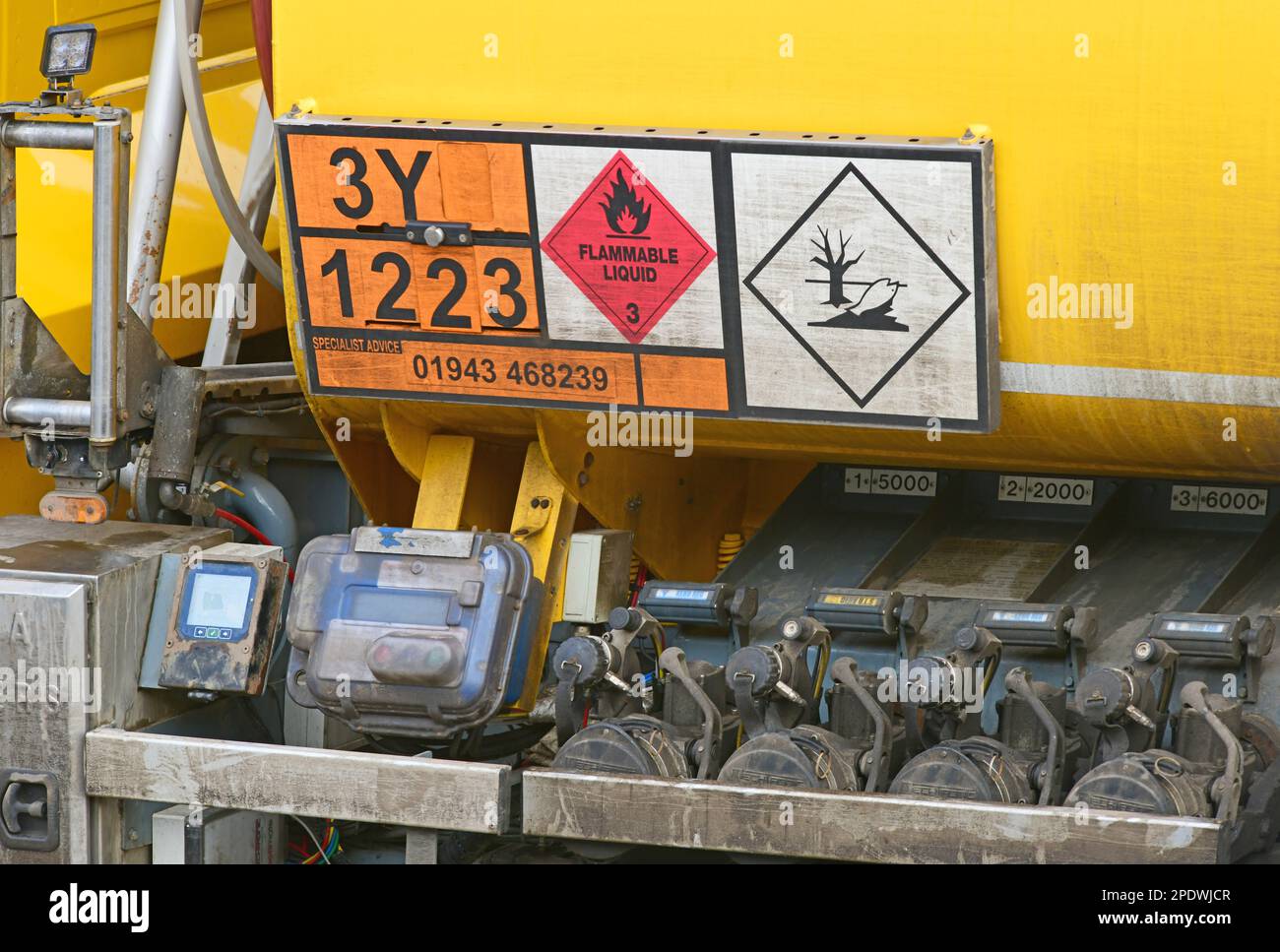 tanker lorry delivering domestic fuel oil in street york yorkshire ...