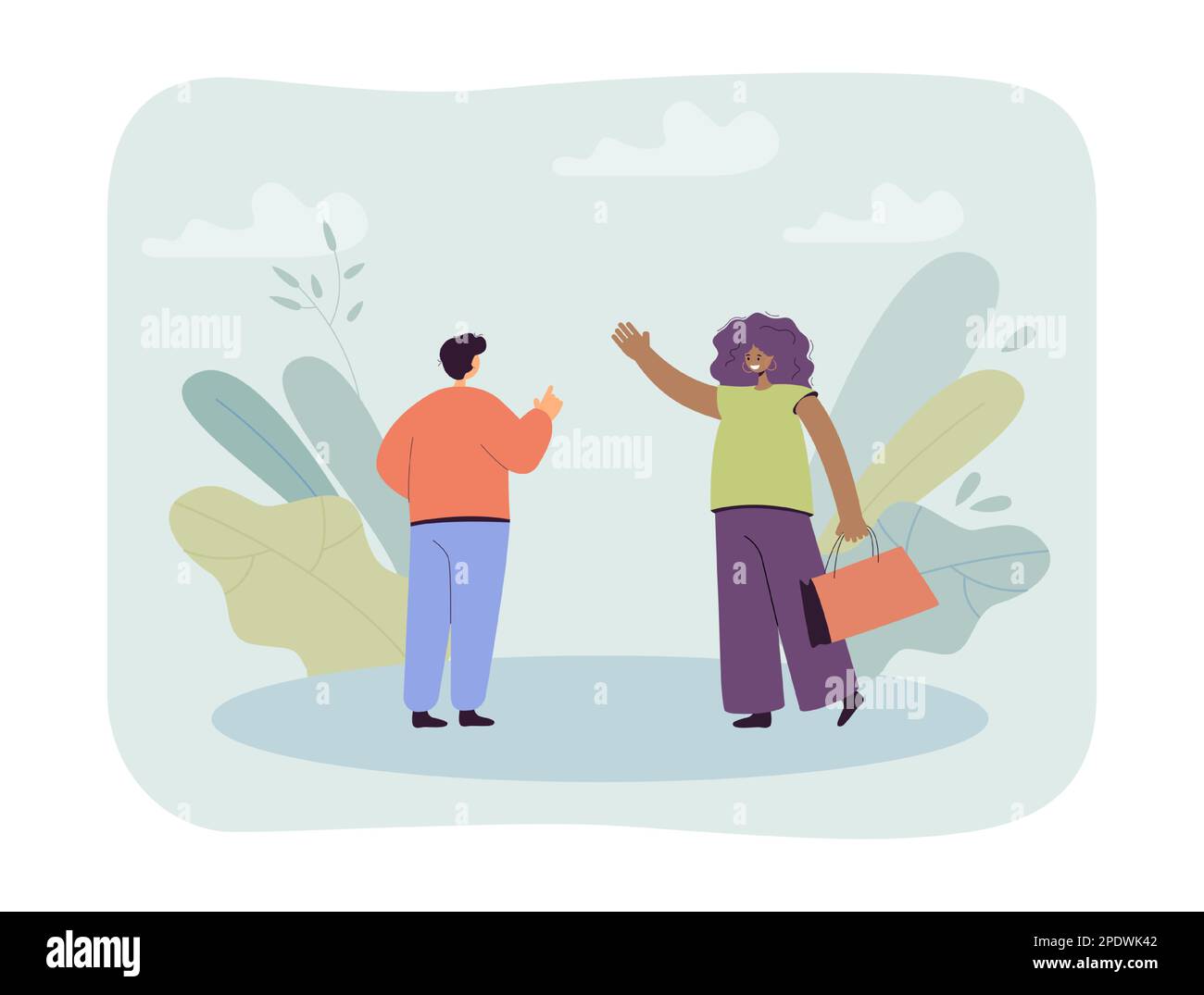 Smiling modern woman bag Stock Vector Images - Alamy