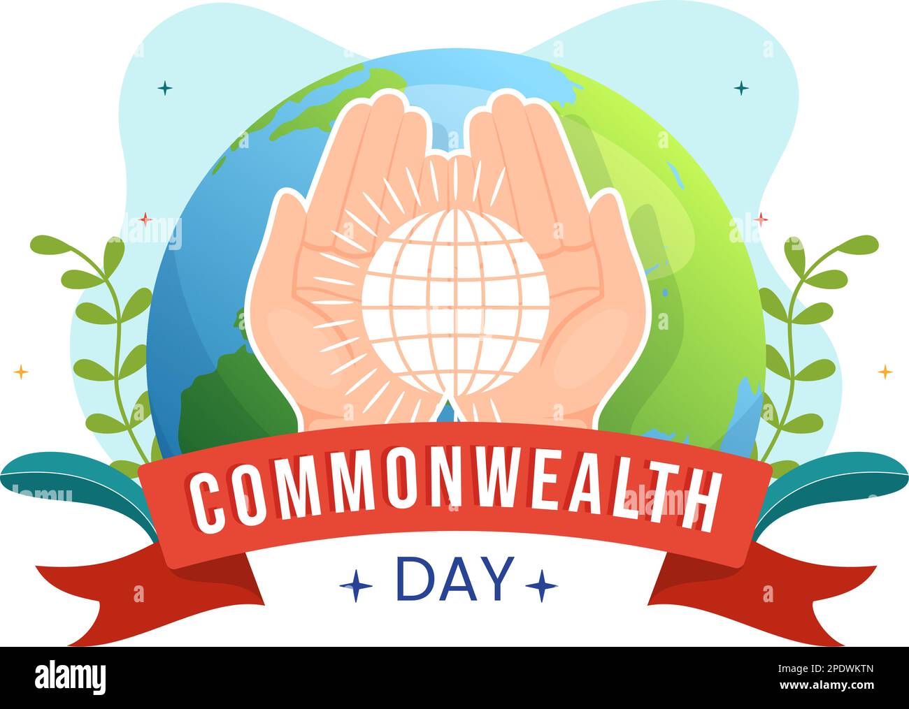 Commonwealth of Nations Day on 24 may Illustration with Helps Guide ...