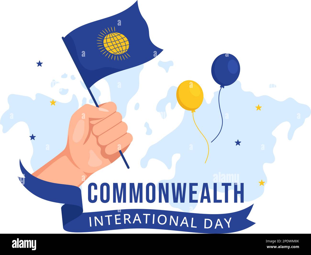 Commonwealth of Nations Day on 24 may Illustration with Helps Guide ...