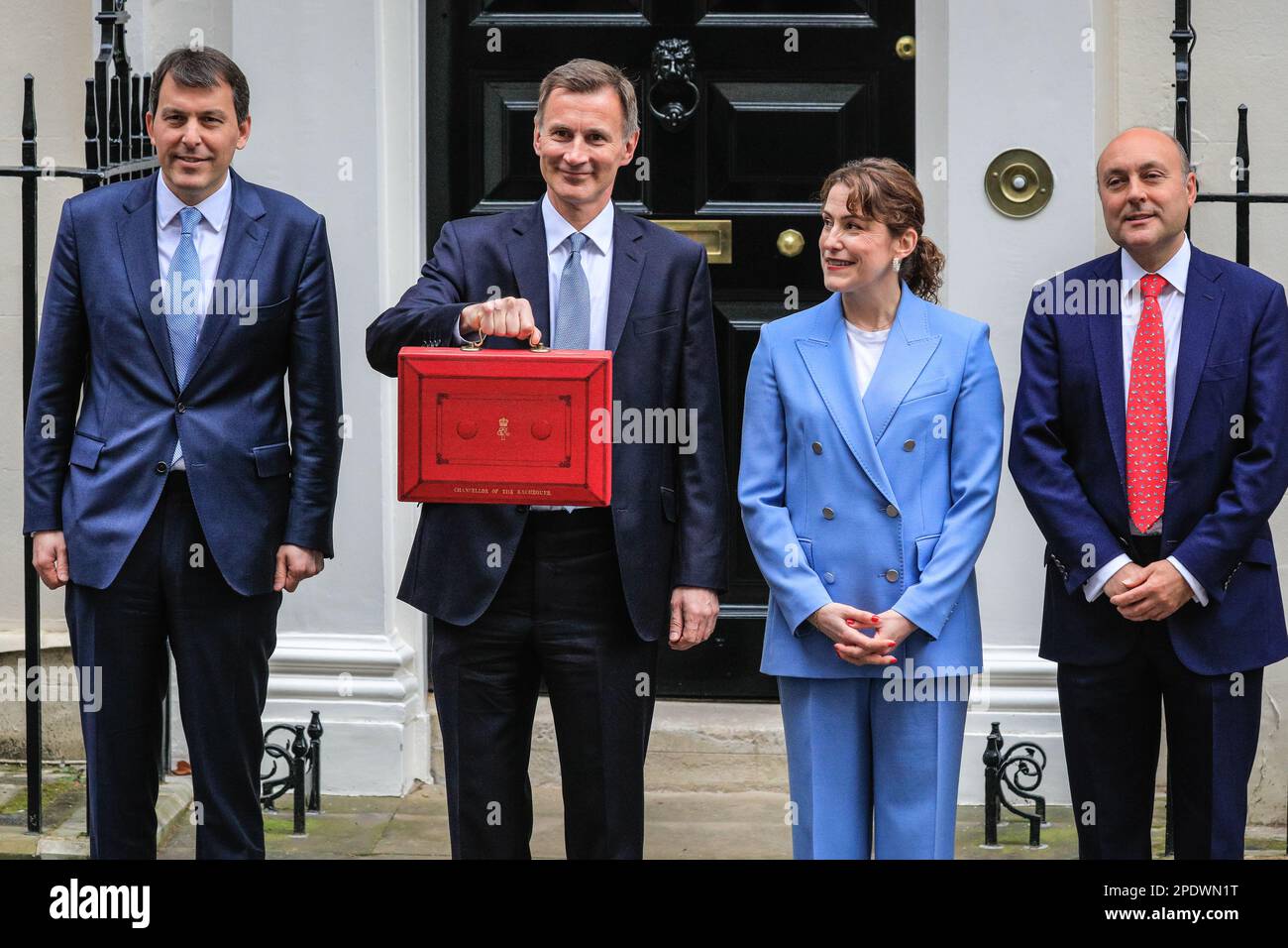 London, UK. 15th Mar, 2023. (l-t-r) John Glen, Jeremy Hunt, Victoria ...