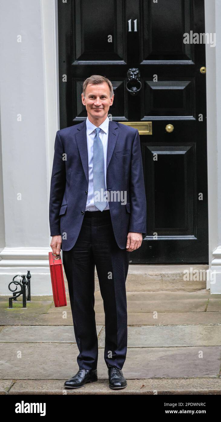 London, UK. 15th Mar, 2023. Jeremy Hunt, MP, Chancellor of the ...