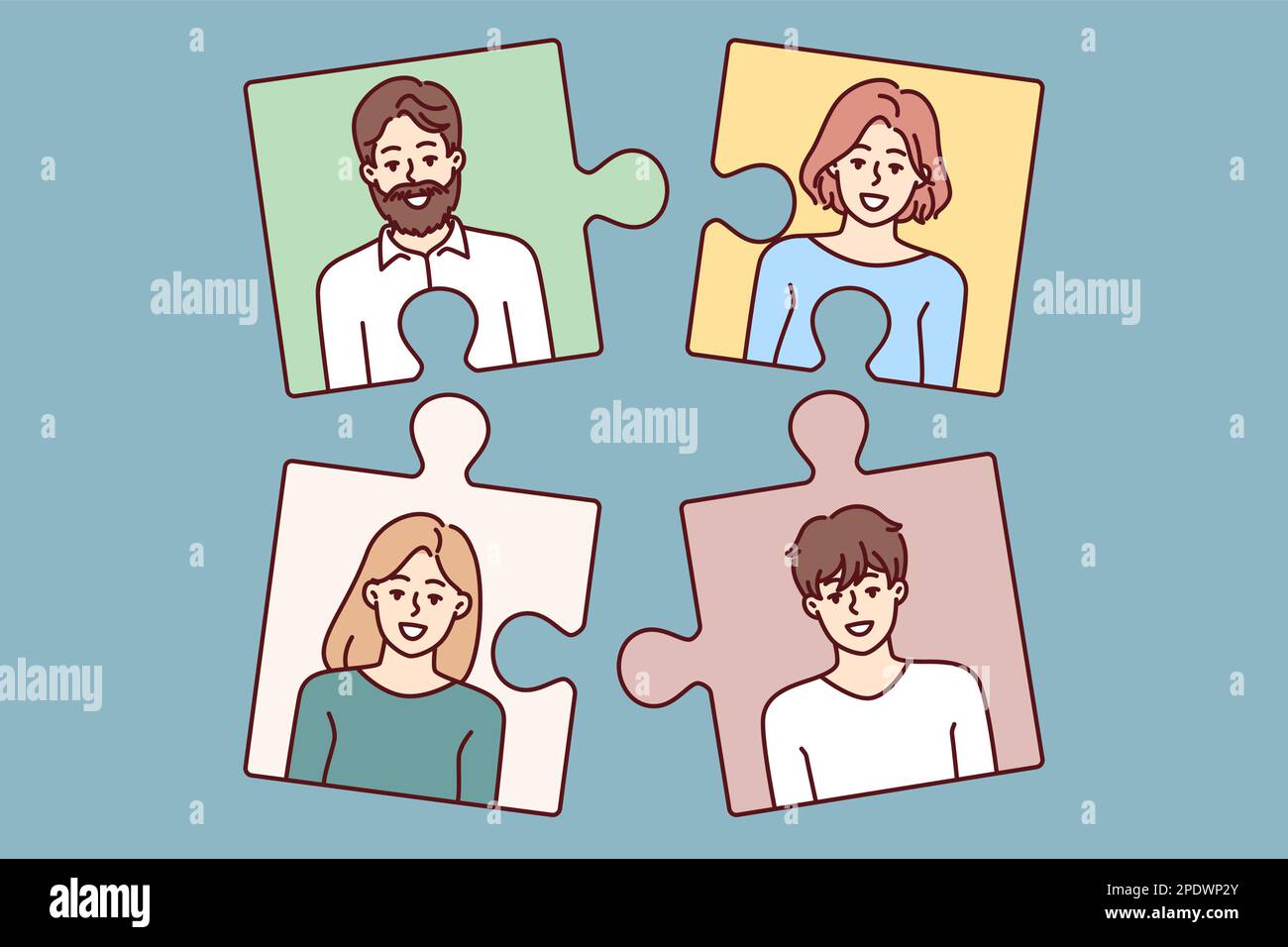 Puzzle employees for team formation and personnel selection by ...