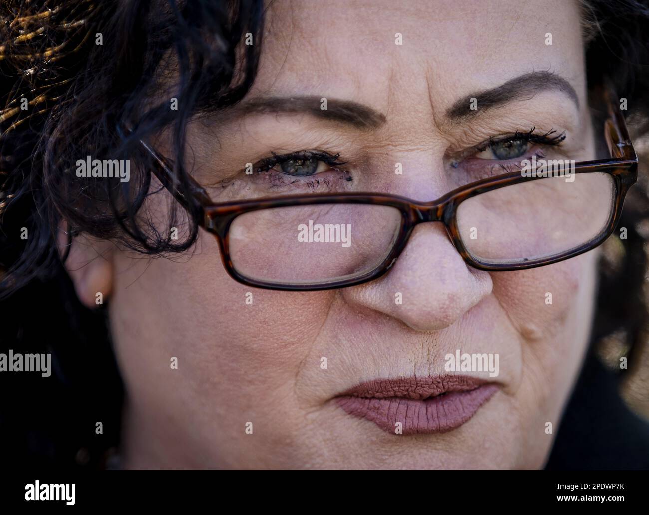 OKKENBROEK - 15/03/2023, BBB leader Caroline van der Plas prior to ...