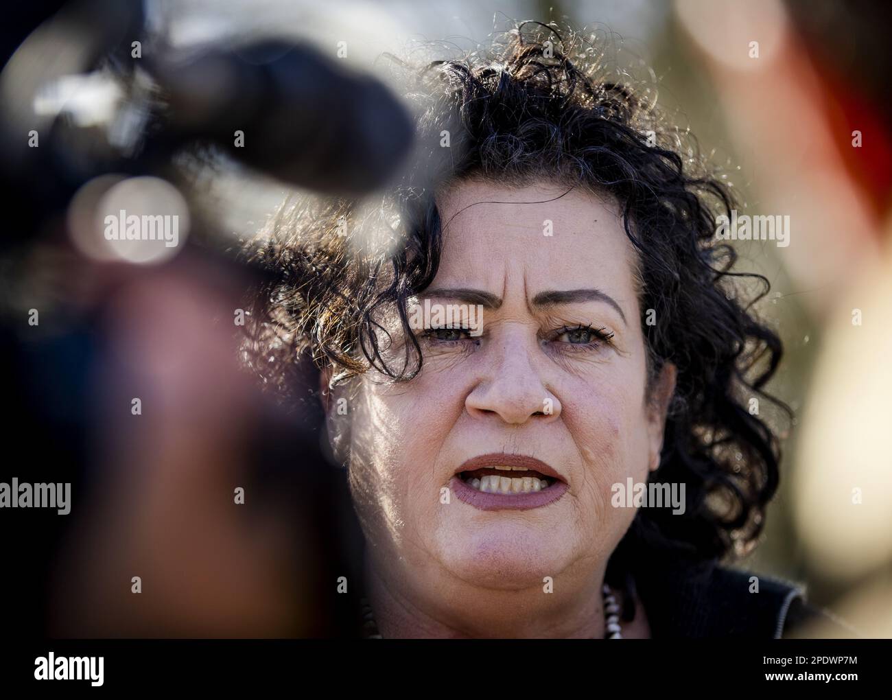 OKKENBROEK - 15/03/2023, BBB leader Caroline van der Plas prior to ...