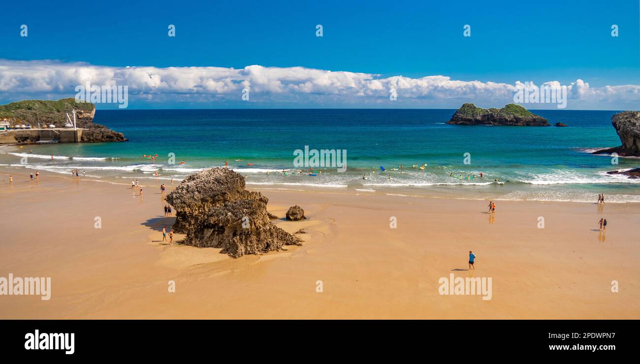 Coastline and Cliffs, Urban Beach of Celorio, Los Curas Beach ...