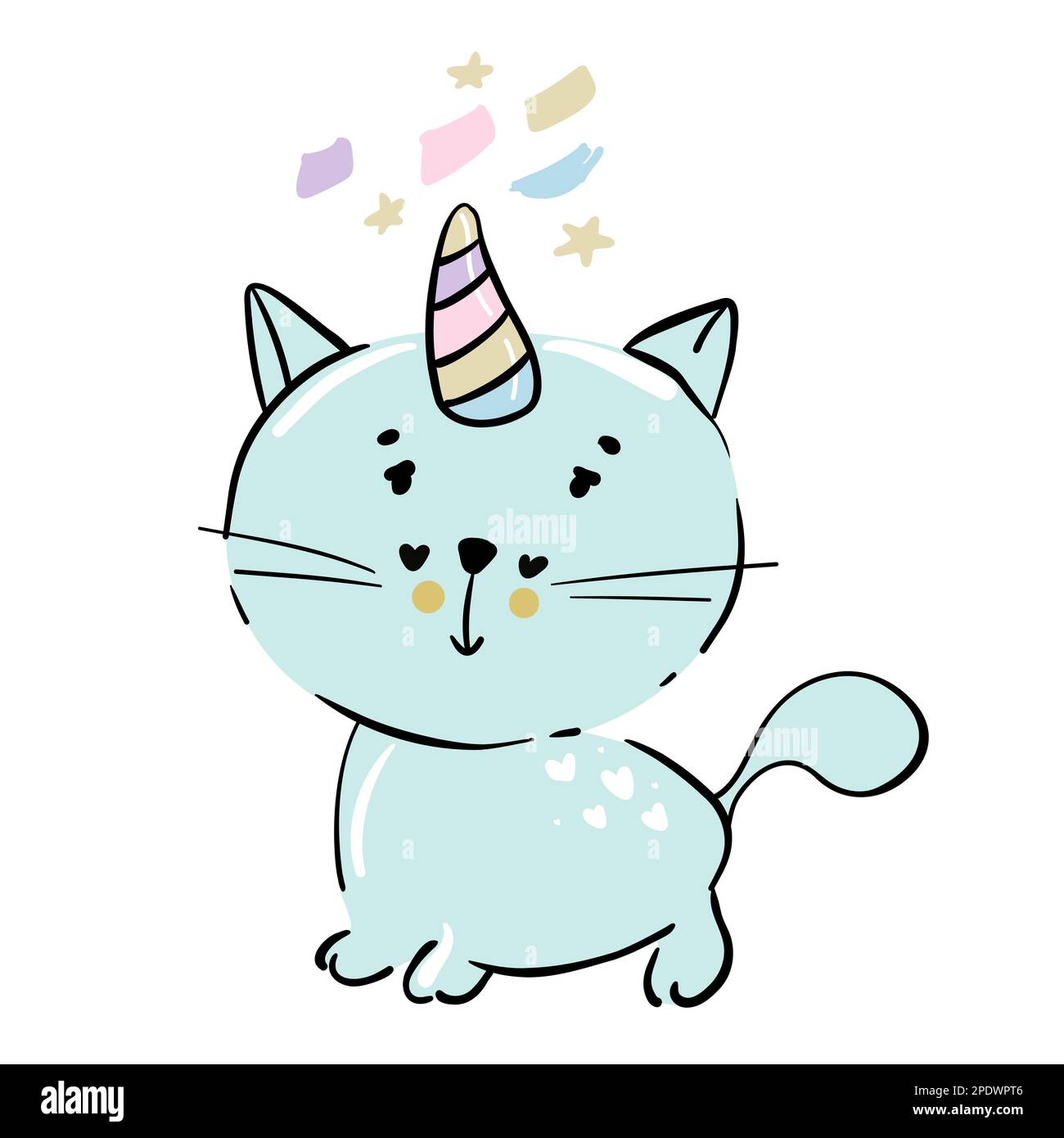 Caticorn Stock Vector Images - Alamy