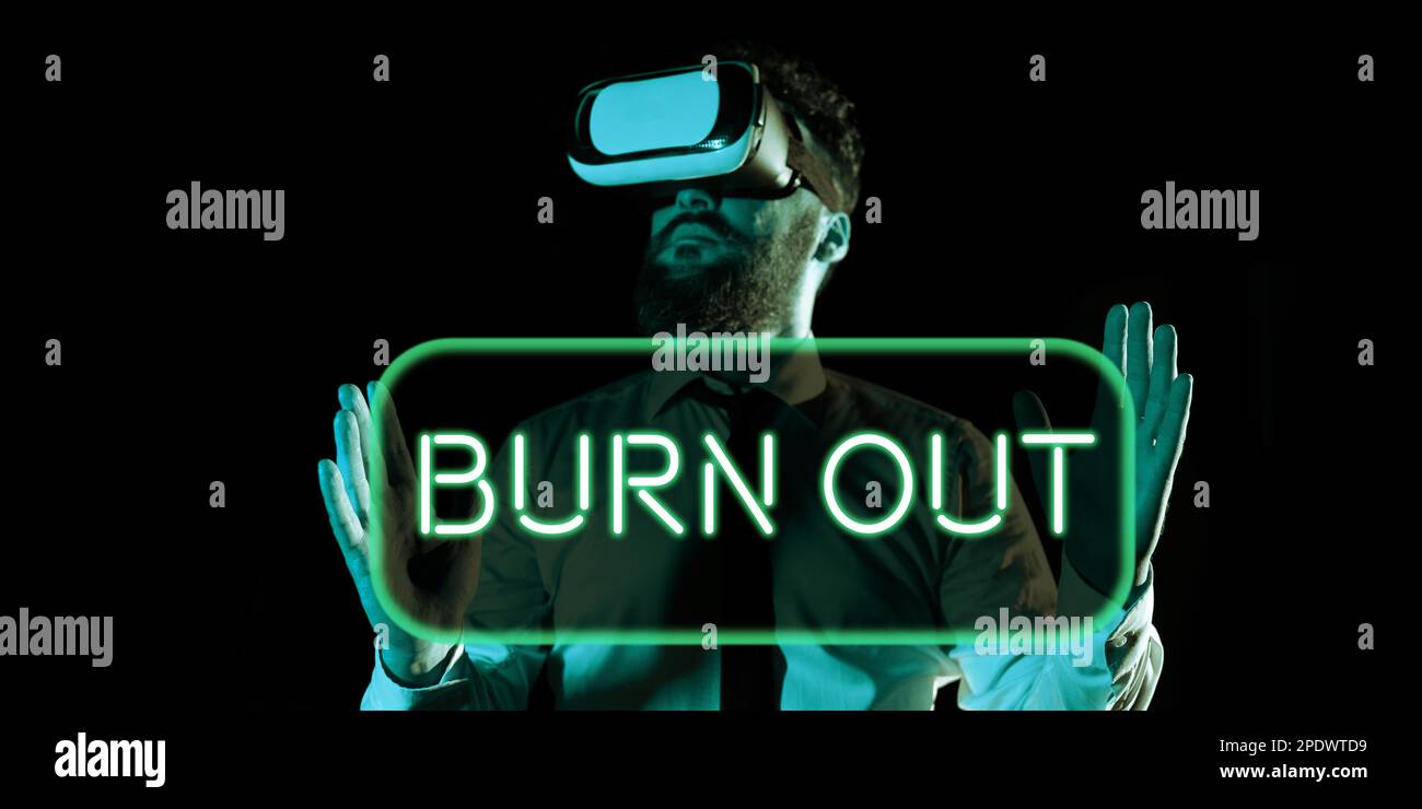 Inspiration showing sign Burn Out. Business concept Feeling of physical ...