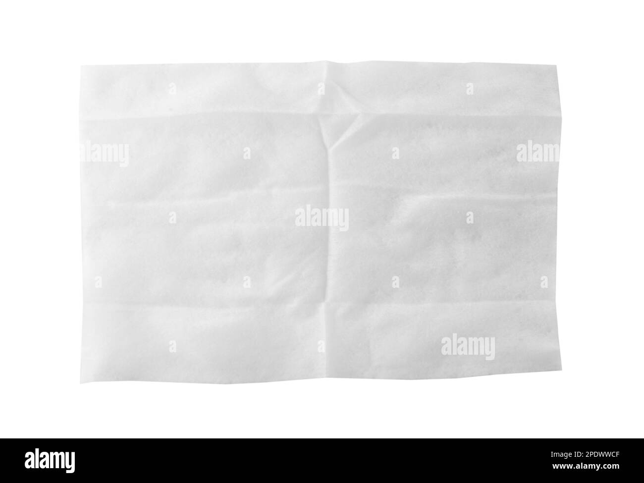 One wet wipe isolated on white, top view Stock Photo - Alamy