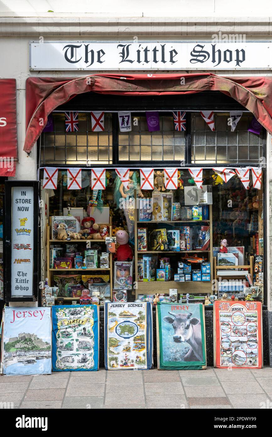 The Little Shop on Conway Street in St Helier on the island of Jersey ...