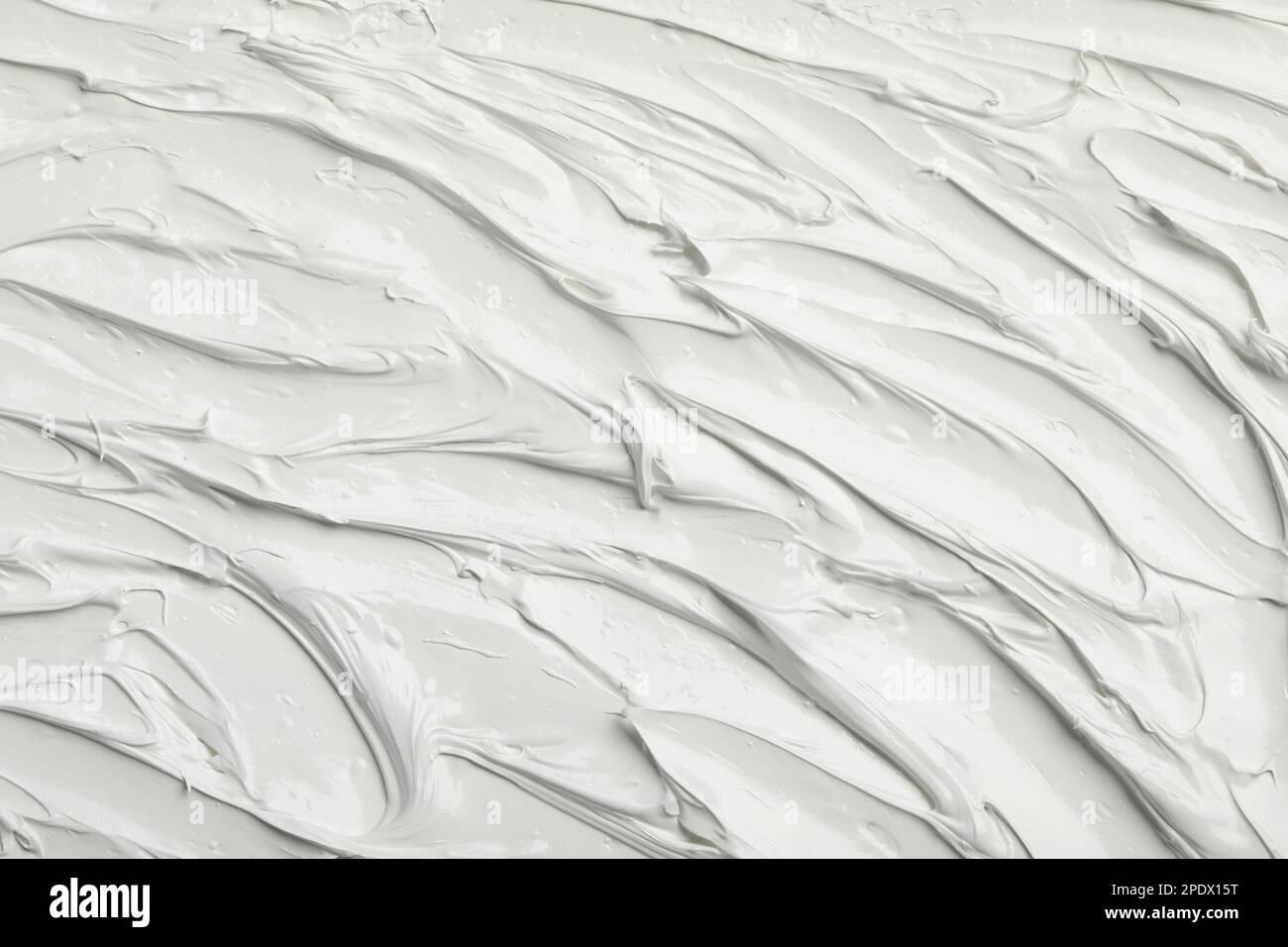 Texture of white oil paint as background, closeup Stock Photo - Alamy