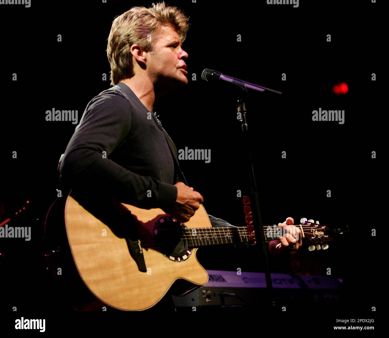 Richie McDonald lead singer of the Texas based band Lonestar performs ...