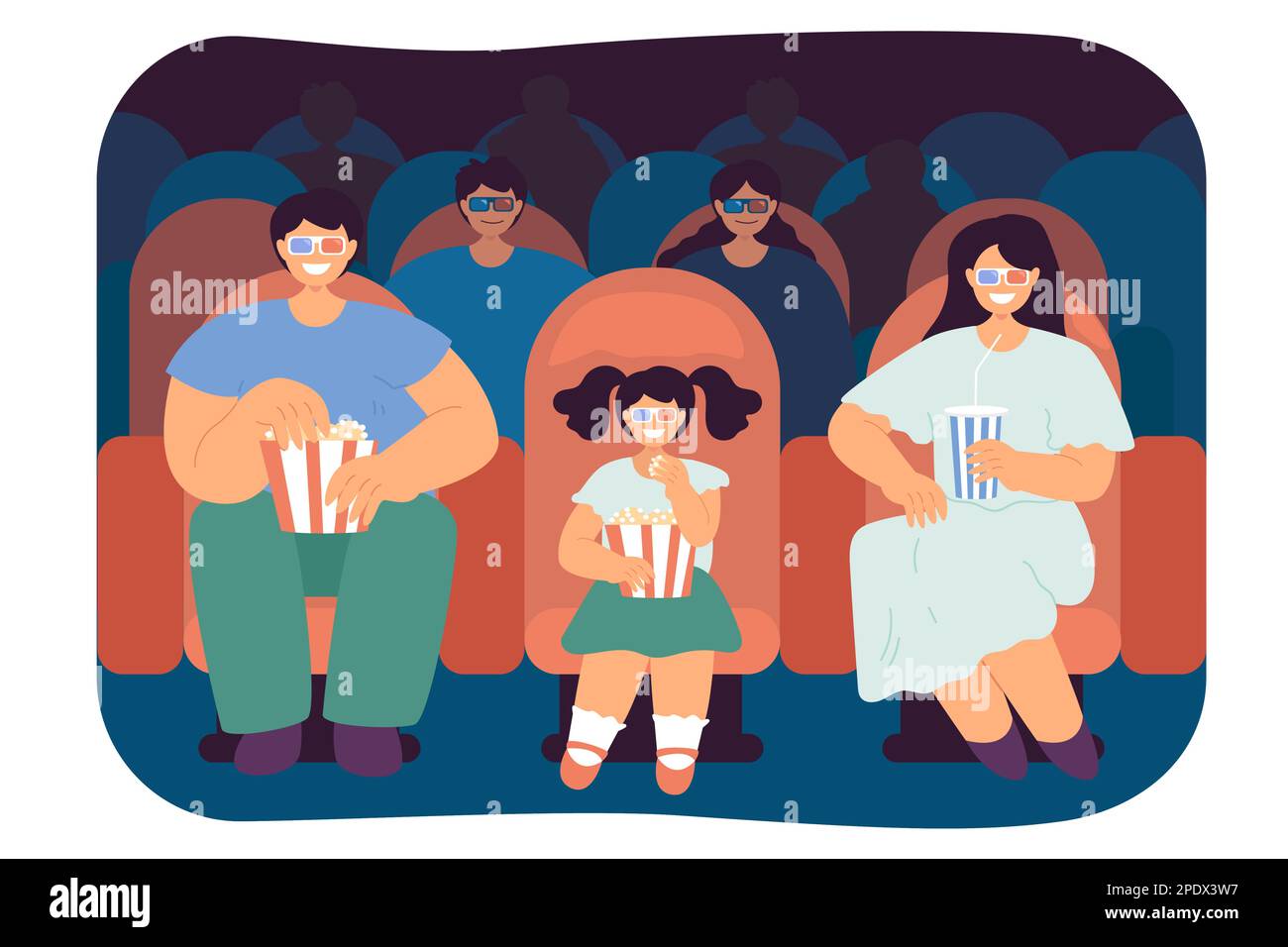 People in cinema film Cut Out Stock Images & Pictures - Alamy