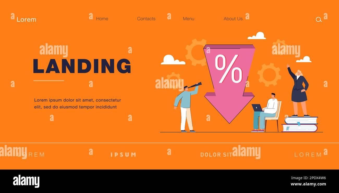 Stock price going down cartoon Stock Vector Images - Alamy