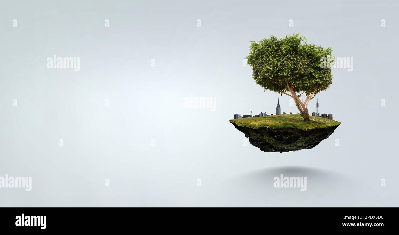 Image of tree and landscape Stock Photo - Alamy