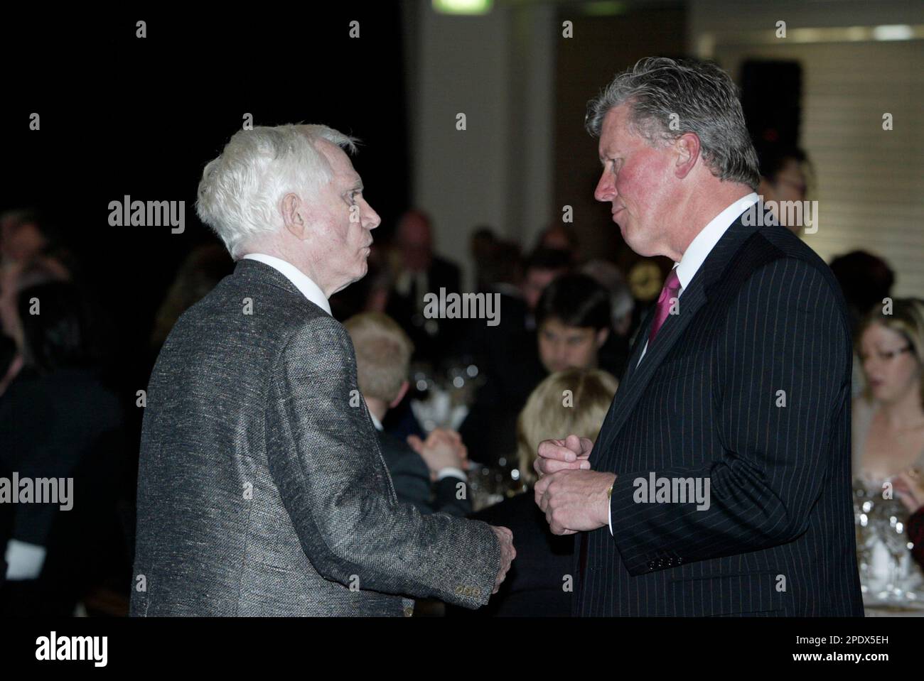 Ron Casey (left) and Tim Webster at the luncheon held to celebrate the ...