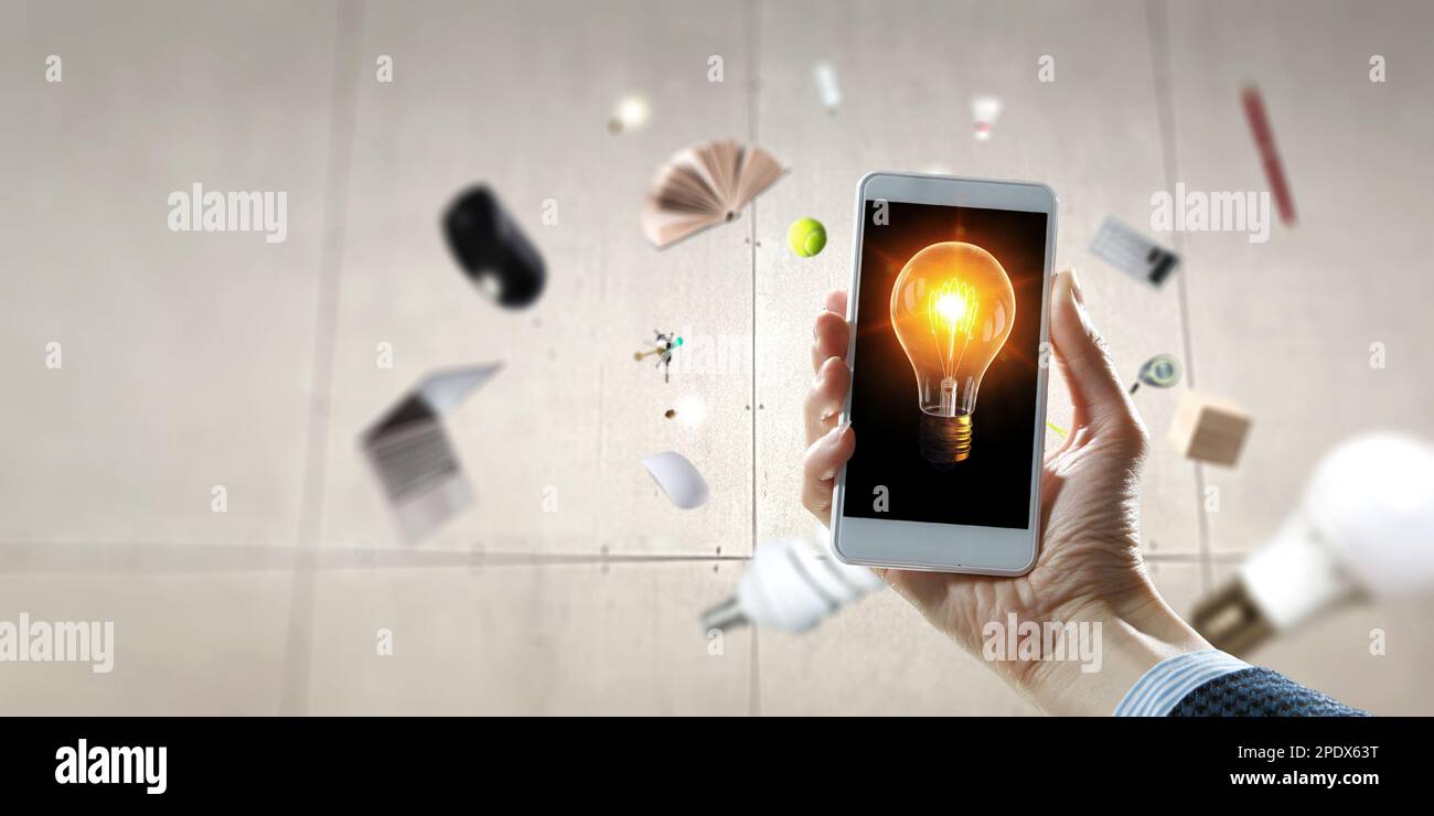 Brainstorm on abstract screen hi-res stock photography and images - Alamy