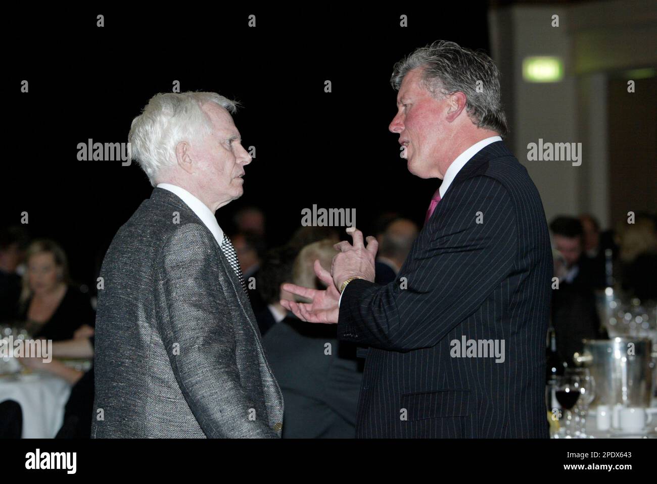 Ron Casey (left) and Tim Webster at the luncheon held to celebrate the ...