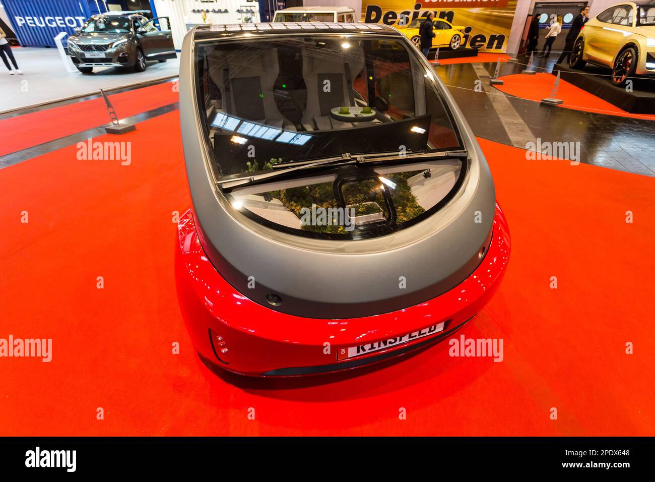 ESSEN, GERMANY - 01 December 2017: The Rinspeed, a fully electric and ...
