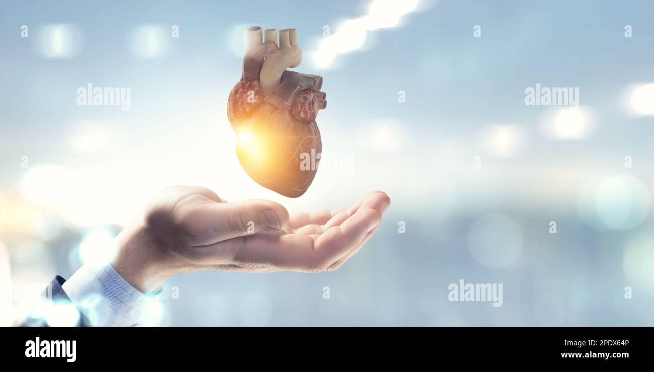 Innovative medicine concept. Heart symbol Stock Photo - Alamy