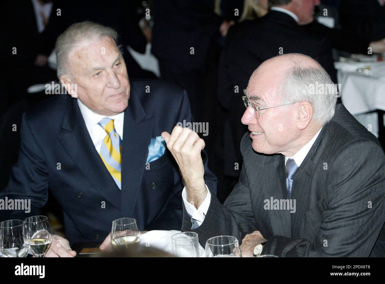 Australian Prime Minister John Howard and veteran talkback radio host ...